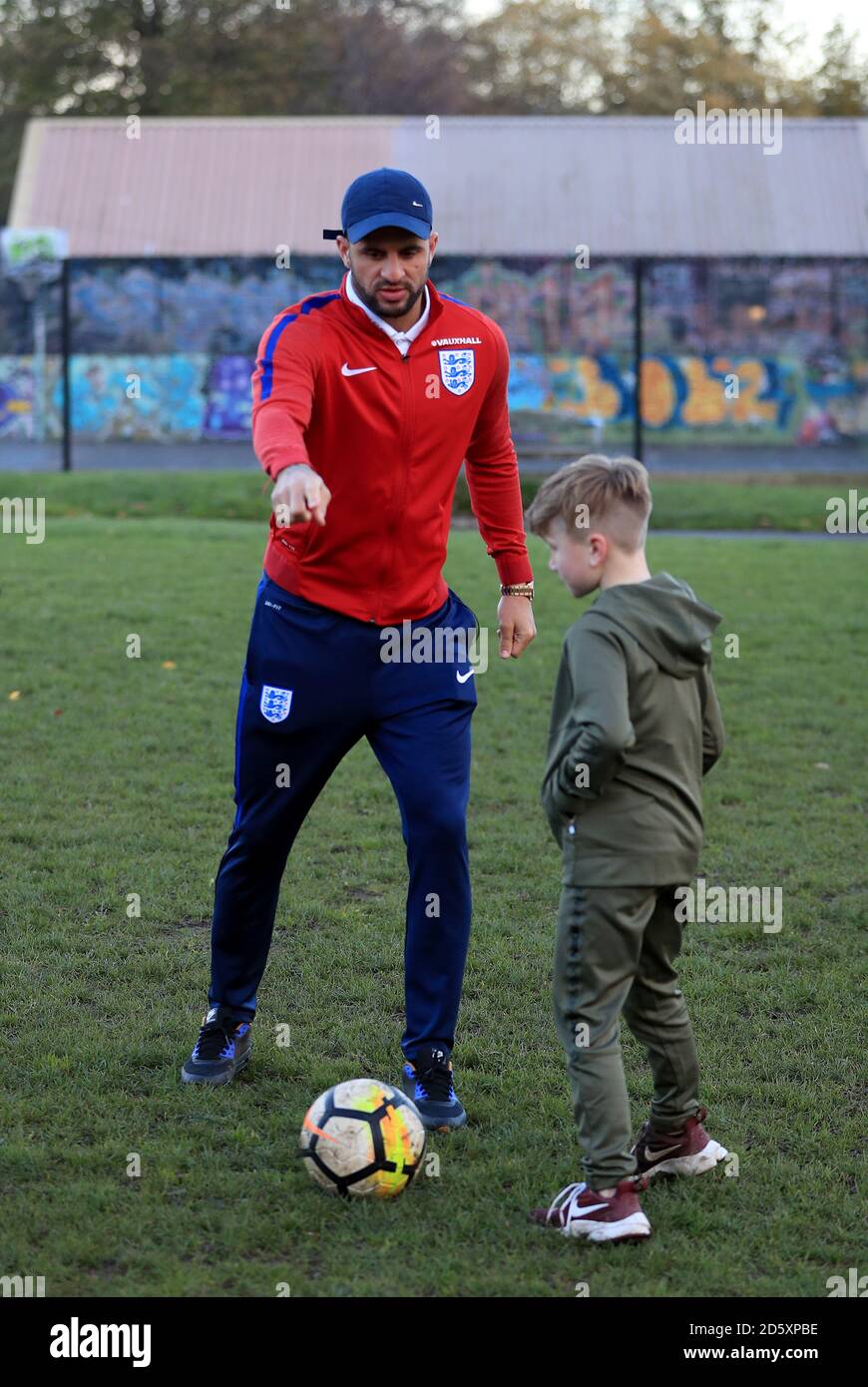 England footballer Kyle Walker was invited back to his hometown of ...
