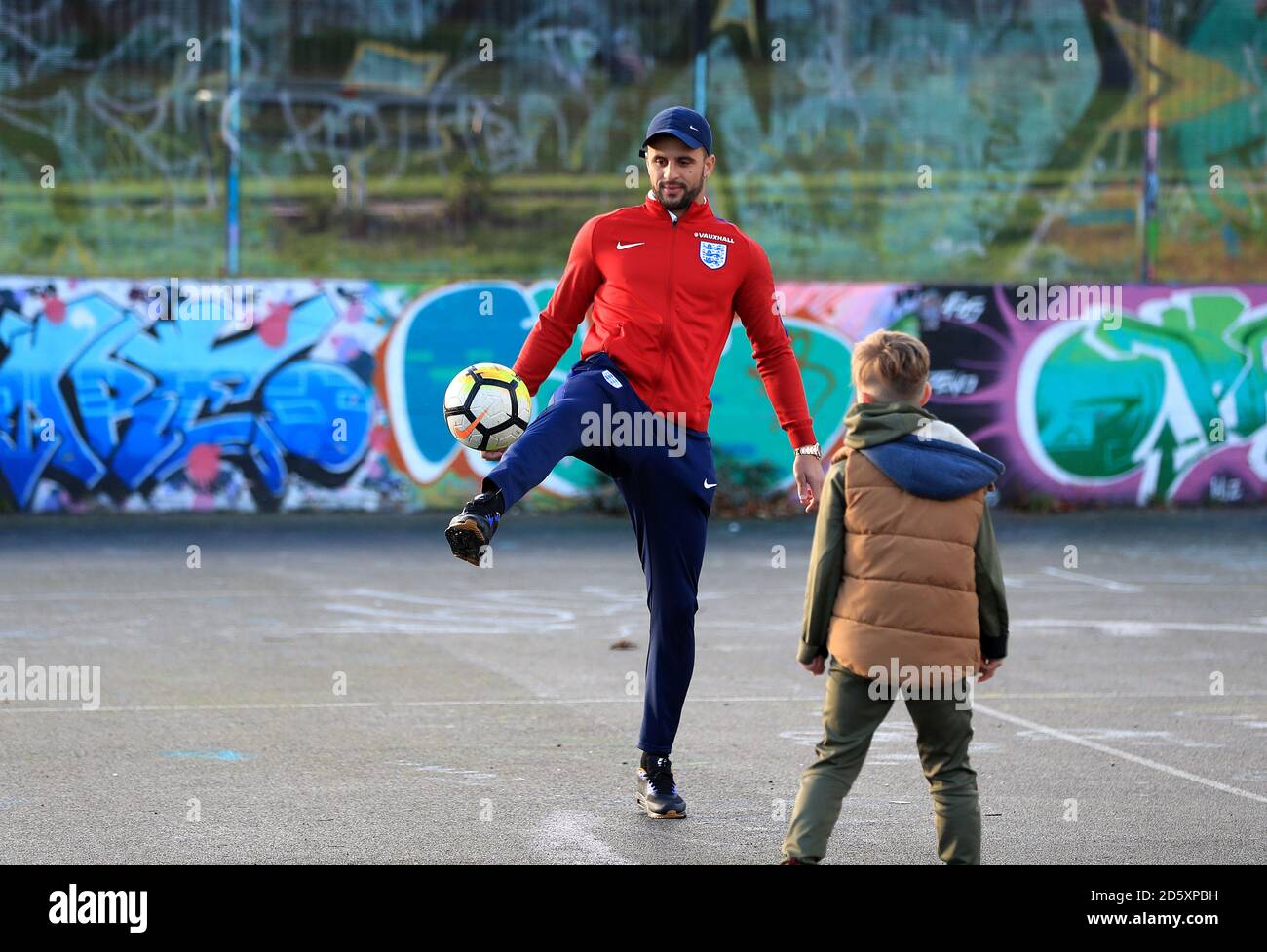 England footballer Kyle Walker was invited back to his hometown of ...
