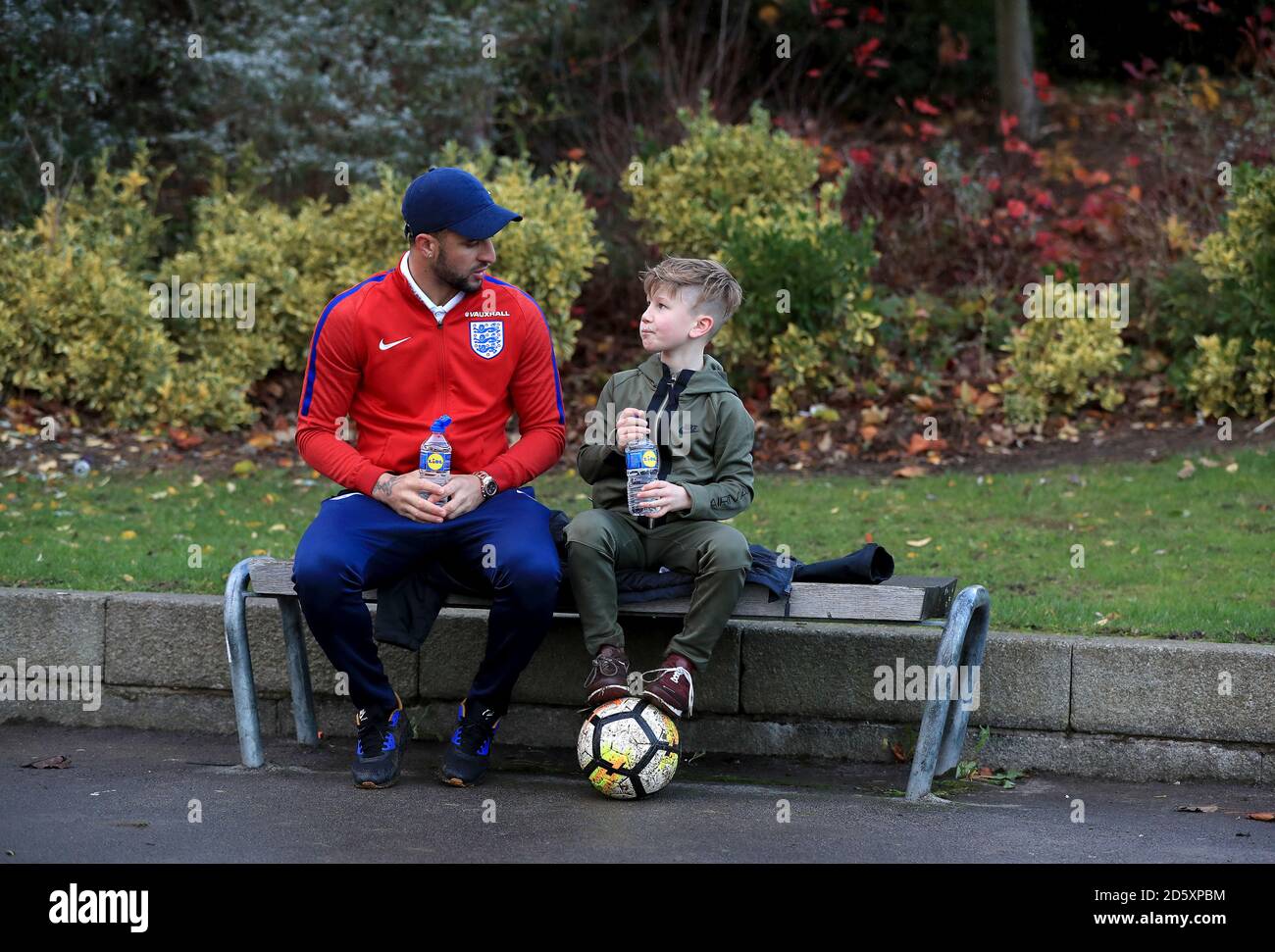 England footballer Kyle Walker was invited back to his hometown of ...