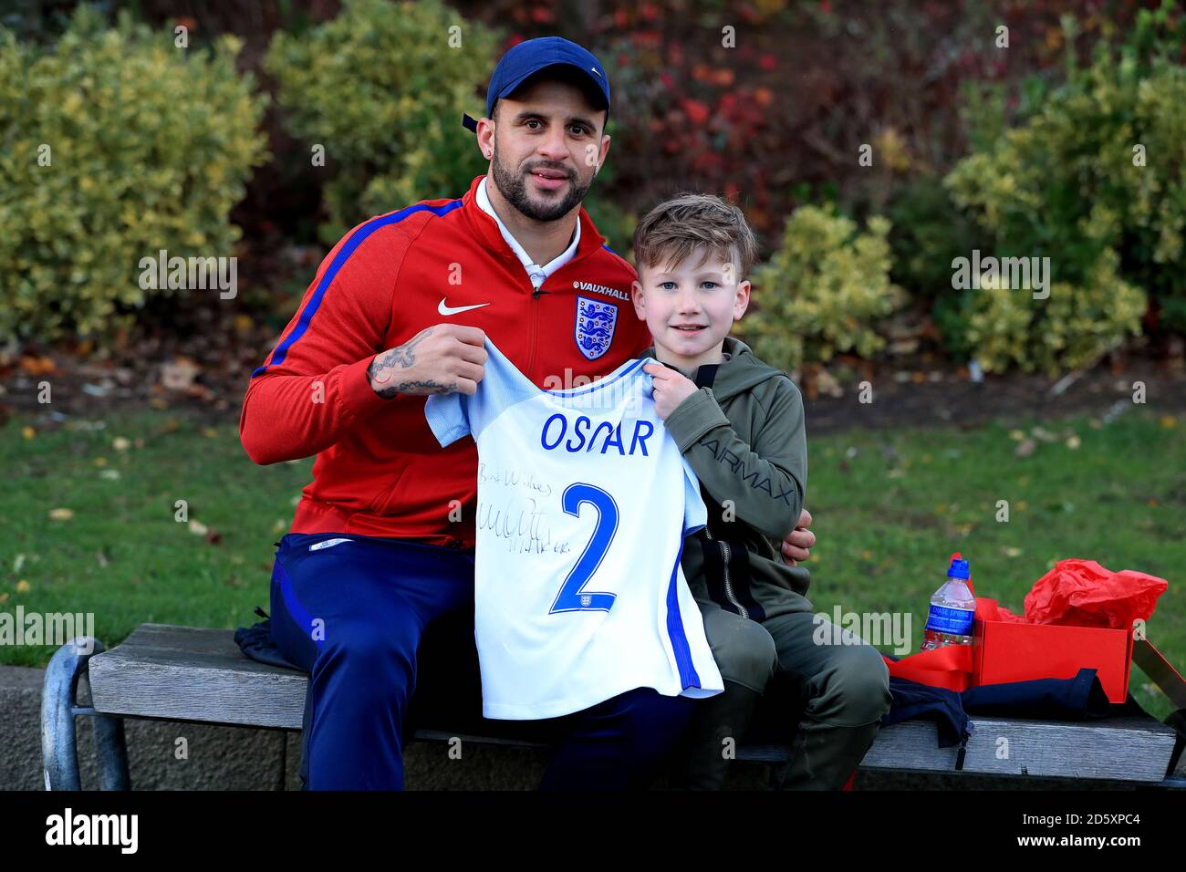 England footballer Kyle Walker was invited back to his hometown of ...