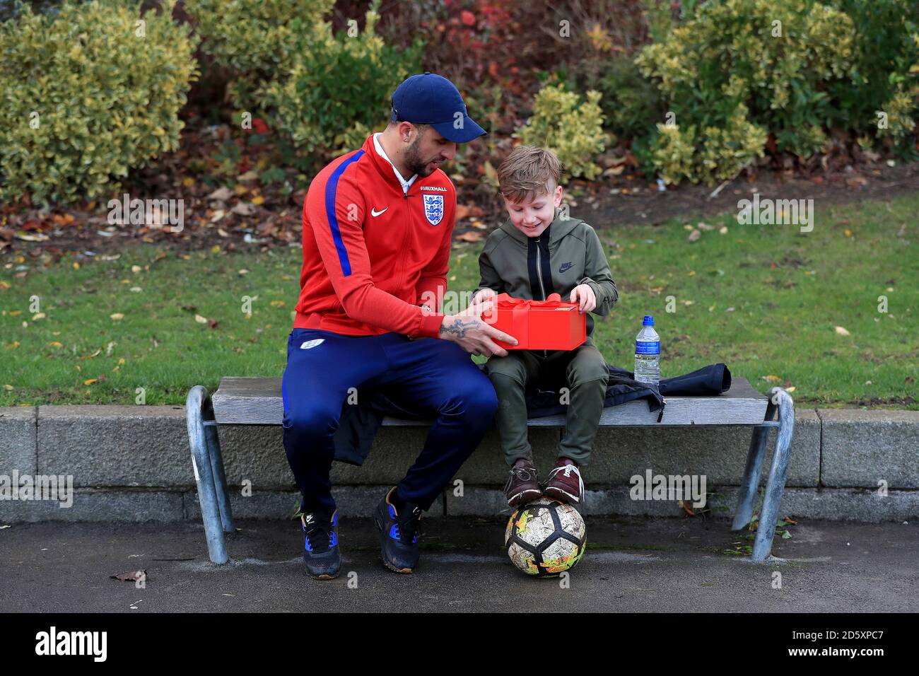 England footballer Kyle Walker was invited back to his hometown of ...