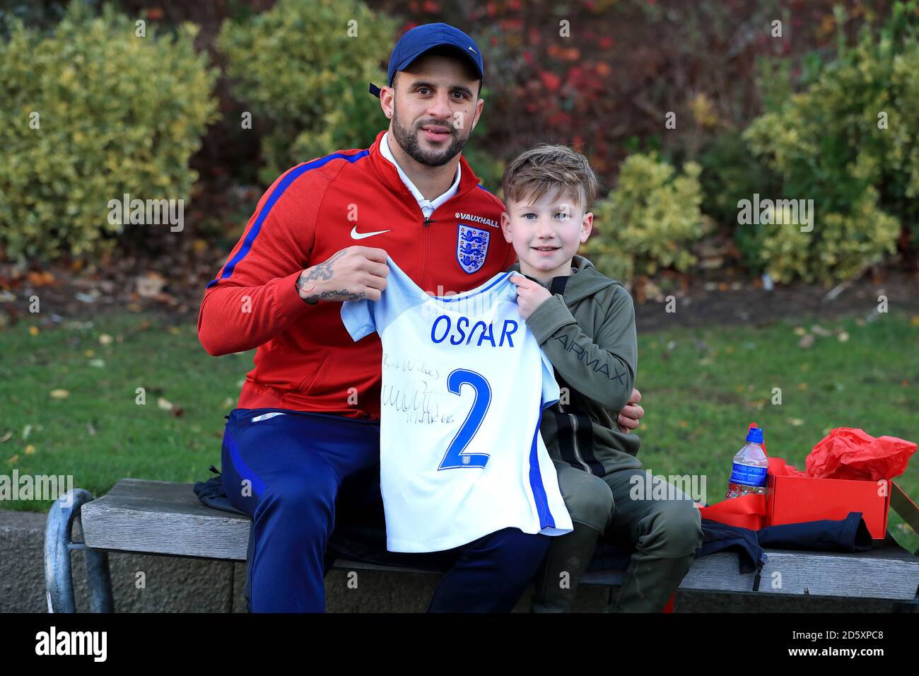 England footballer Kyle Walker was invited back to his hometown of ...