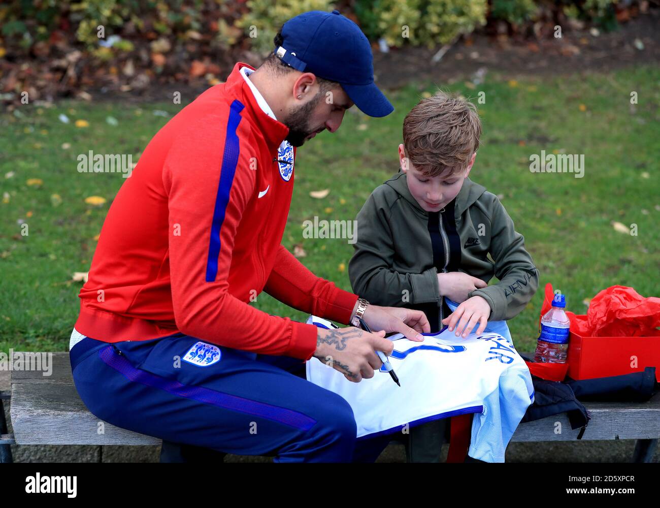 England footballer Kyle Walker was invited back to his hometown of ...