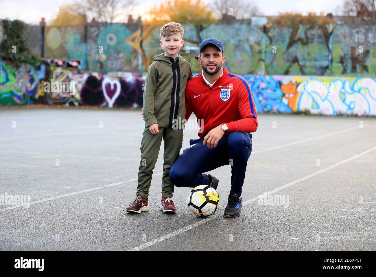 England footballer Kyle Walker was invited back to his hometown of ...