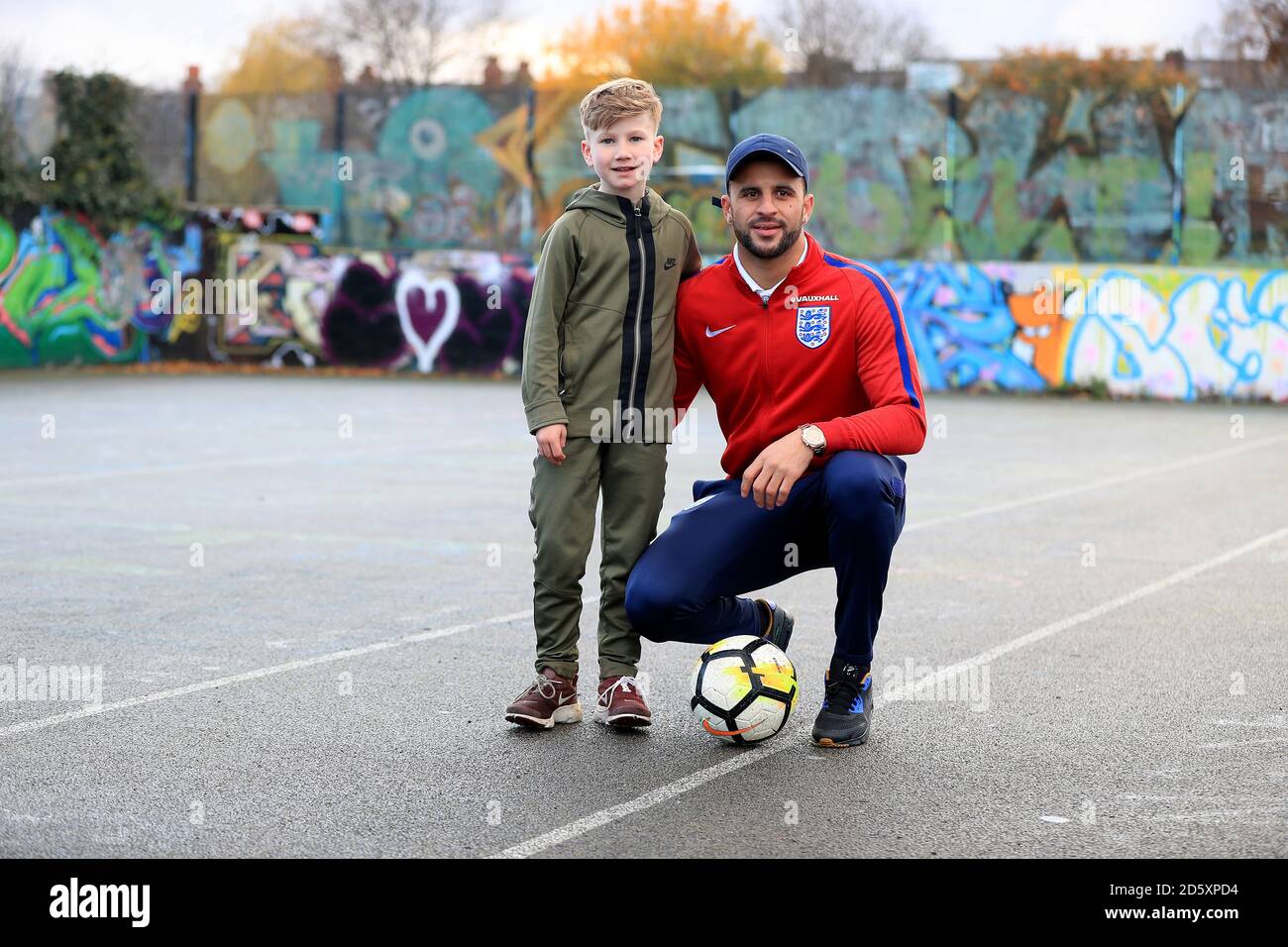 England footballer Kyle Walker was invited back to his hometown of ...