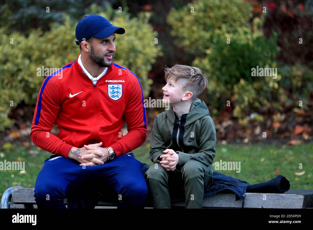 England footballer Kyle Walker was invited back to his hometown of ...