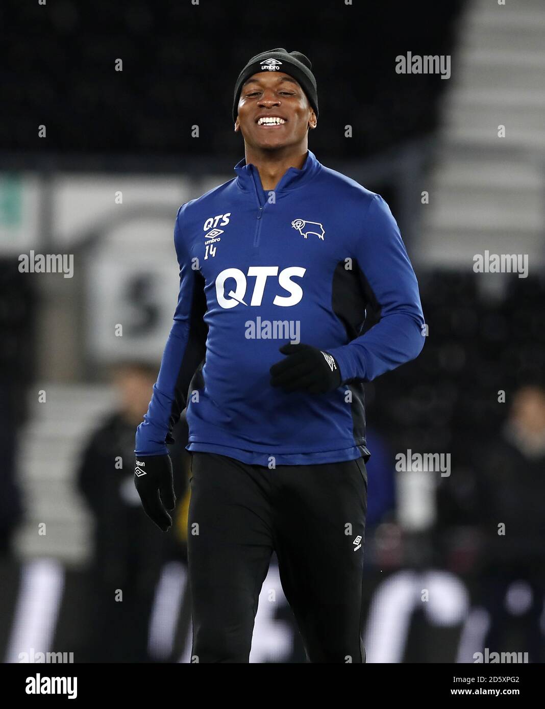 Derby County's Andre Wisdom Stock Photo - Alamy
