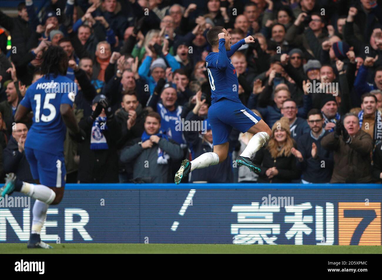 Chelseas eden hazard celebrate scoring hi-res stock photography and ...