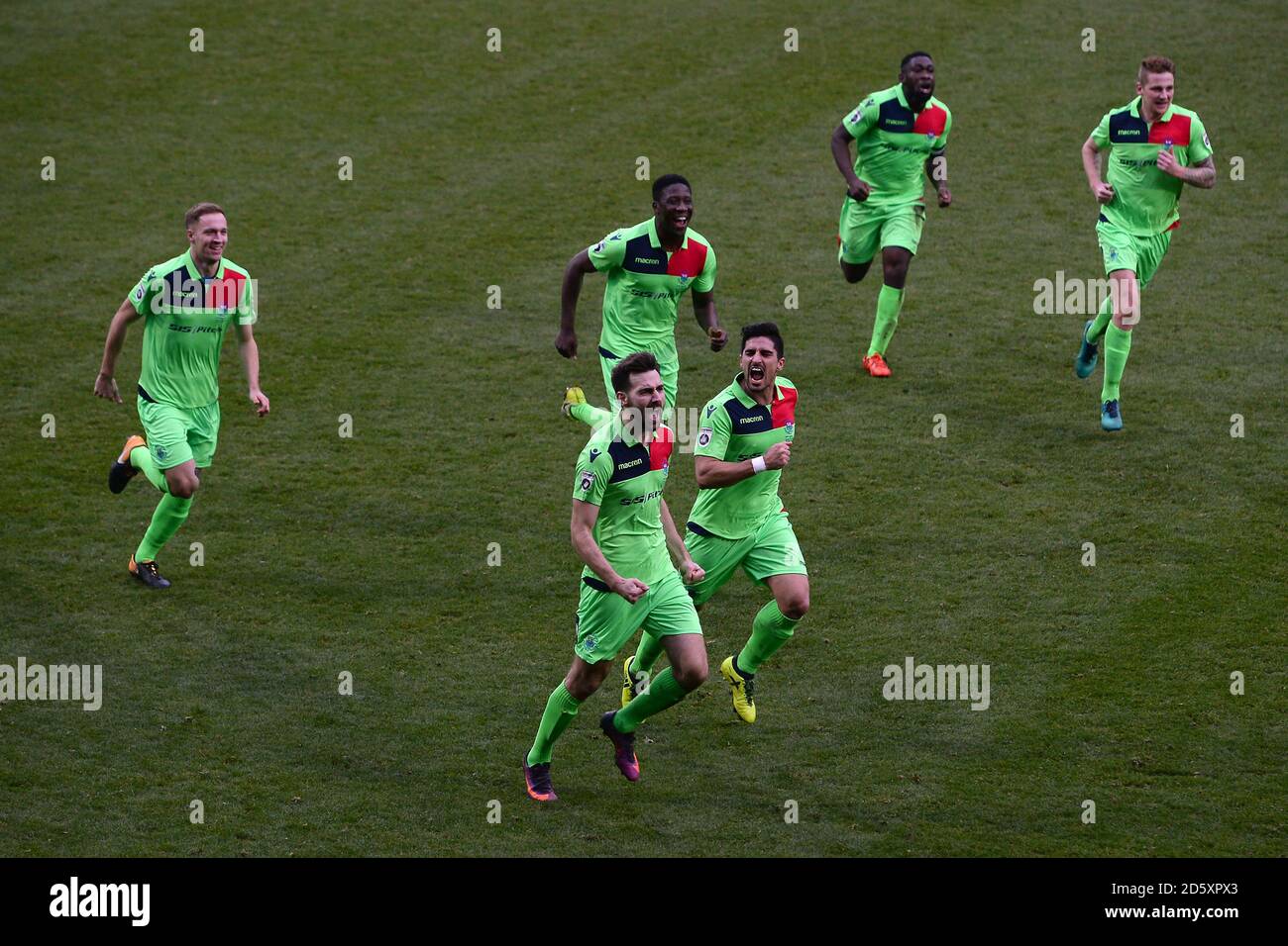 Oxford City's Matt Paterson celebrates scoring his teams second goal ...