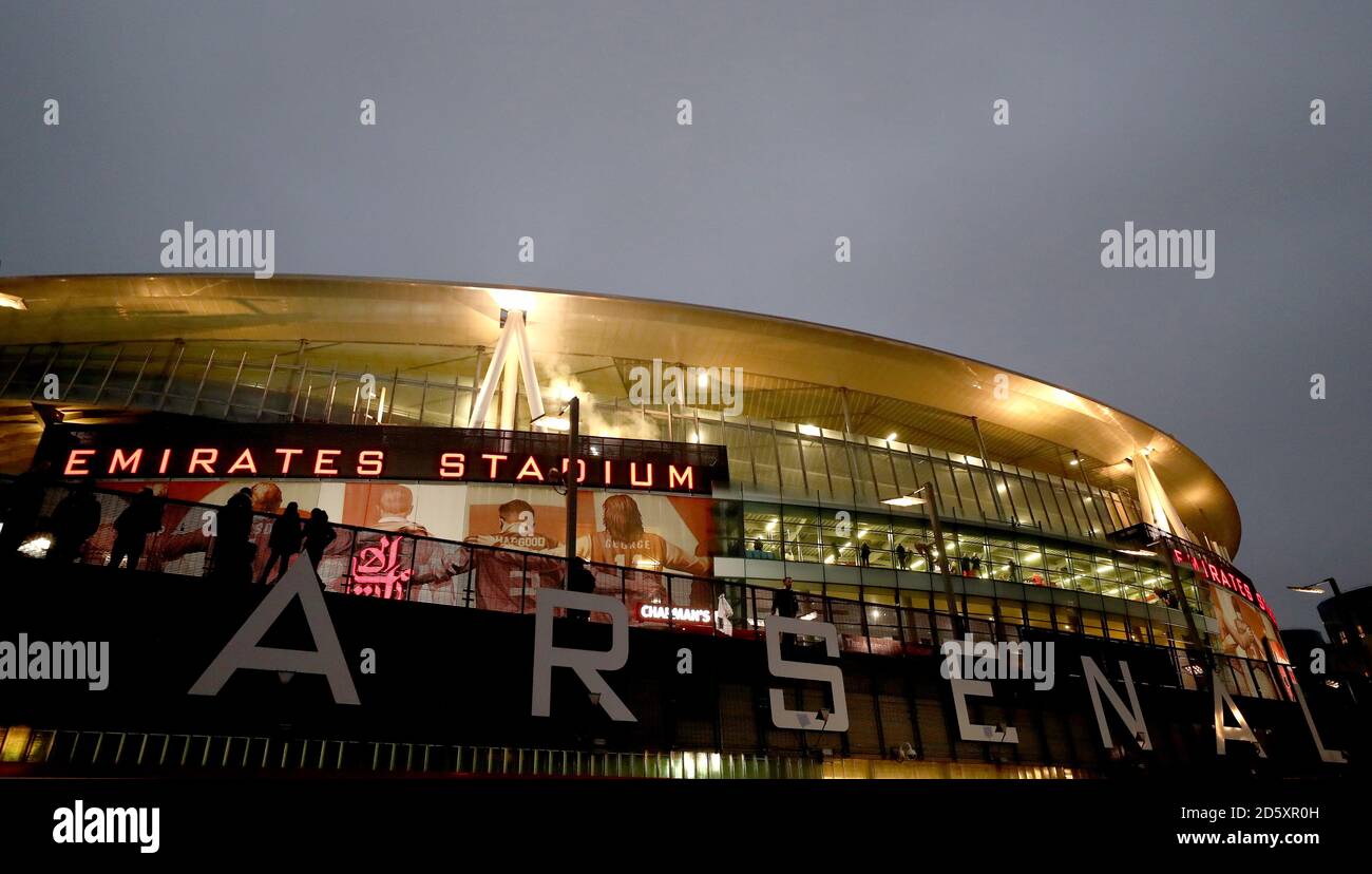 A general view of the Emirates Stadium Stock Photo - Alamy