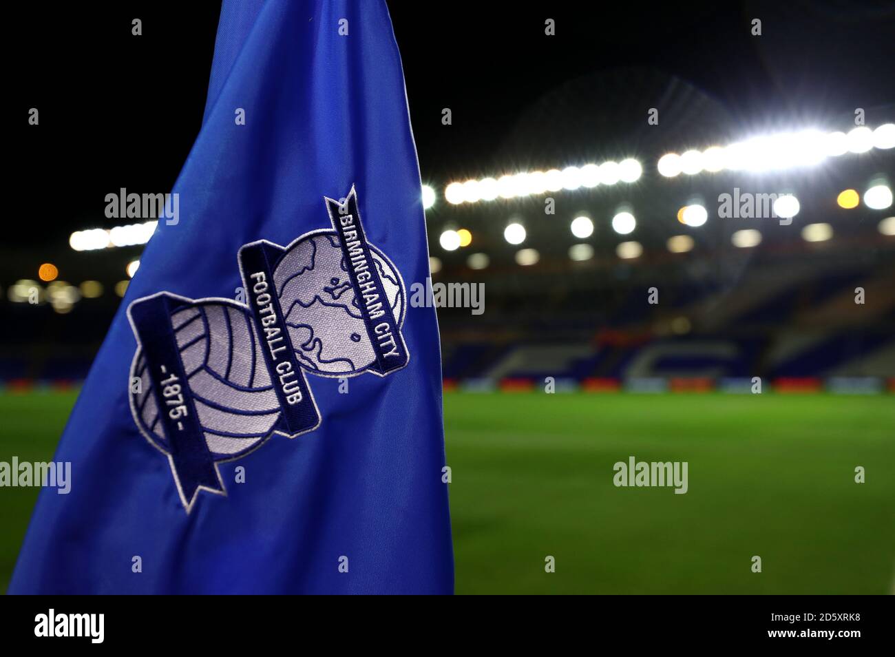 A general view of the pitch and stands from the corner flag before kick ...
