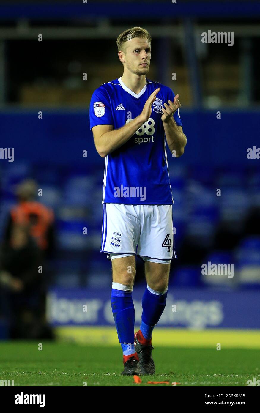 Birmingham City's Marc Roberts thanks the fans after the final whistle ...