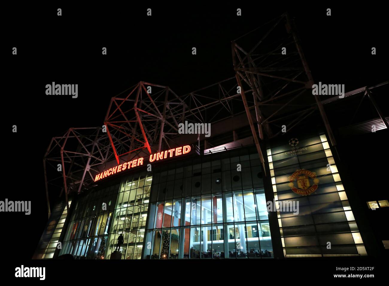 A general exterior view of Old Trafford Stock Photo - Alamy