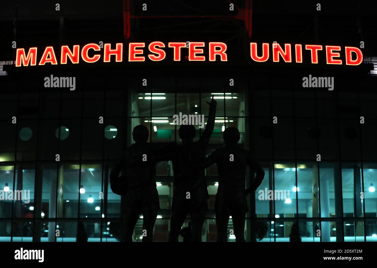 A general exterior view of Old Trafford Stock Photo - Alamy