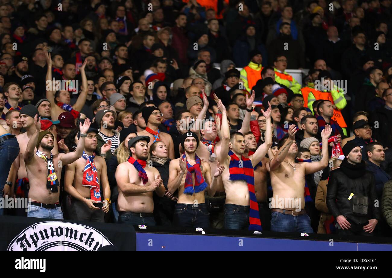 Cska moscow fans hi-res stock photography and images - Alamy