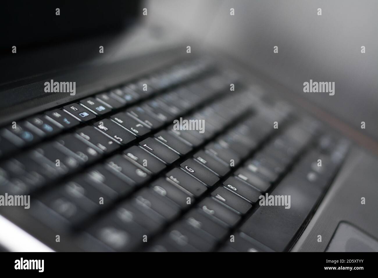 Computer keyboard close-up with empty space, laptop keyboard Stock ...