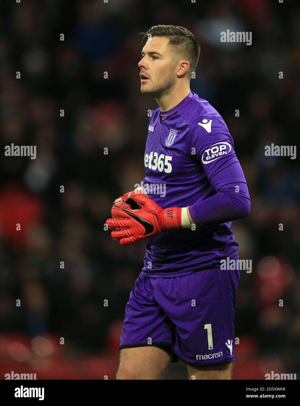 Stoke City goalkeeper Jack Butland Stock Photo - Alamy