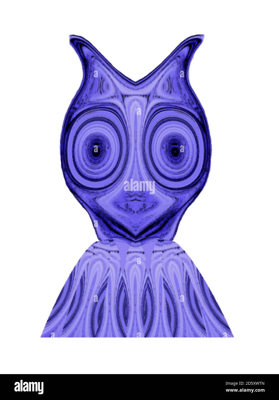 Illustration of alien purple bird Stock Photo - Alamy