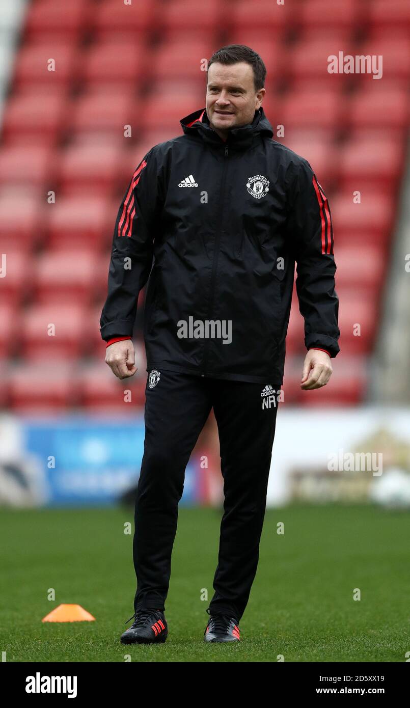 Manchester United coach Neil Ryan Stock Photo - Alamy