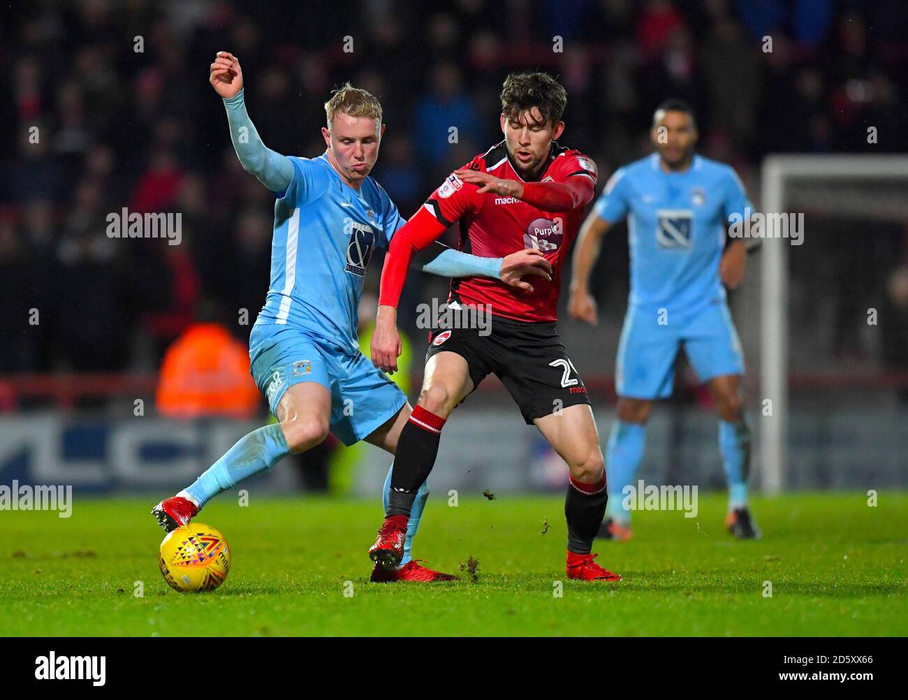 Coventry City's Jack Grimmer (left) and Stock Photo - Alamy