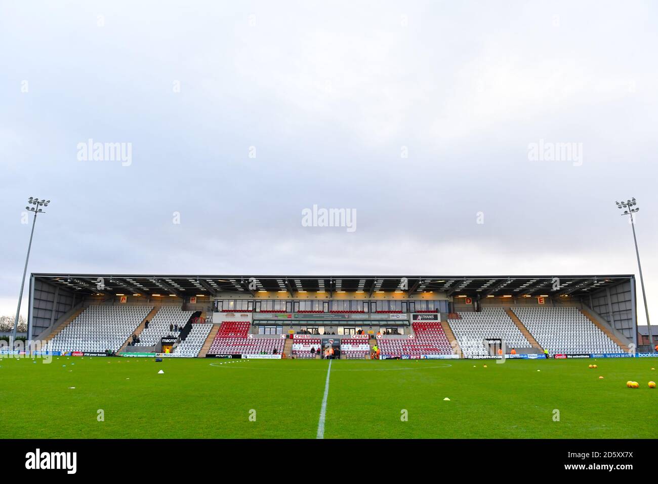 General view of the pitch at Globe Arena Stock Photo - Alamy