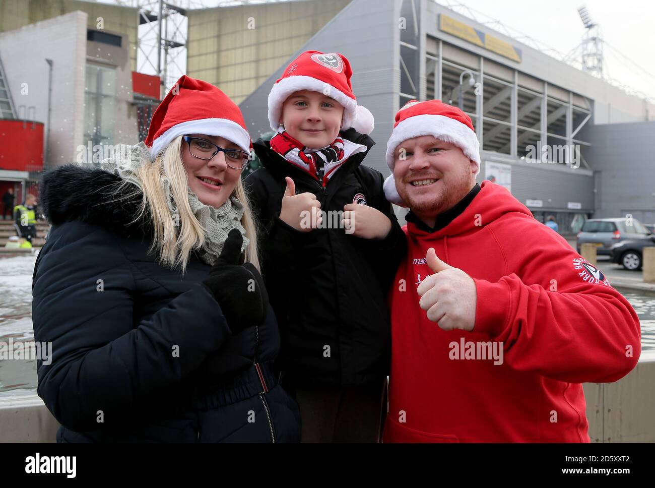Sheffield united fans show their support for their team hi-res stock ...