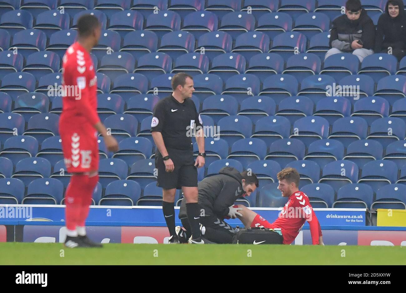 Charlton Athletic's Billy Clarke receives treatment Stock Photo - Alamy