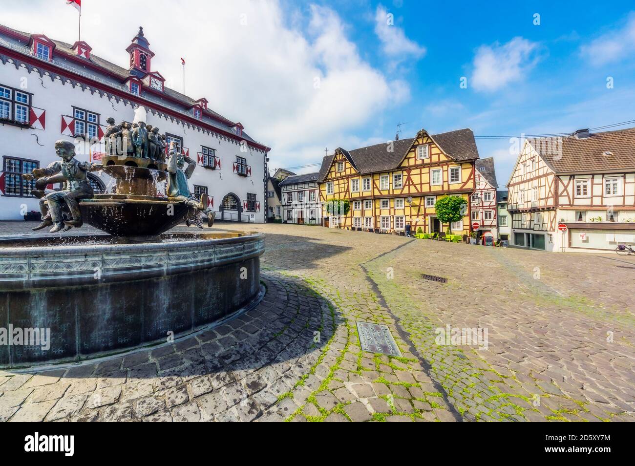 Historic half timbered house on the market square hi-res stock ...