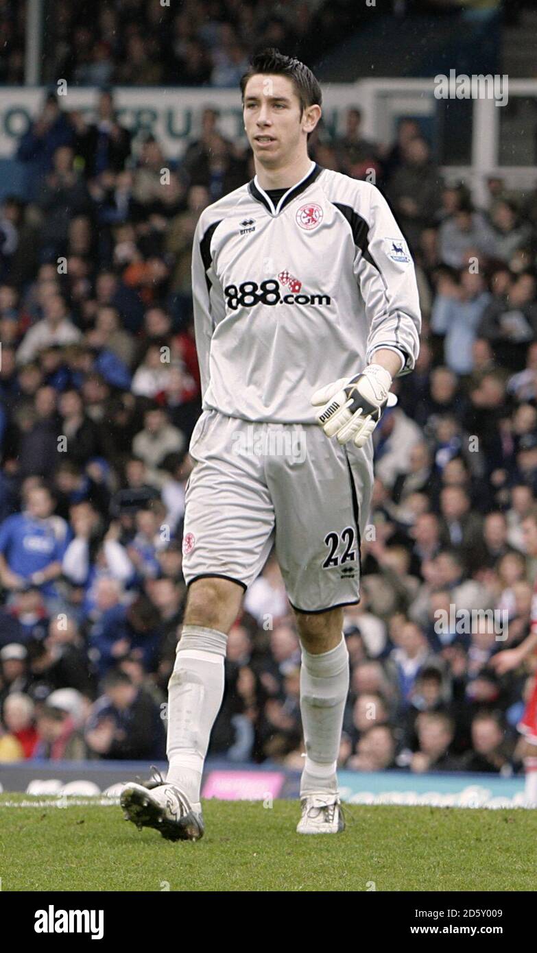 Bradley Jones, Middlesbrough goalkeeper Stock Photo - Alamy