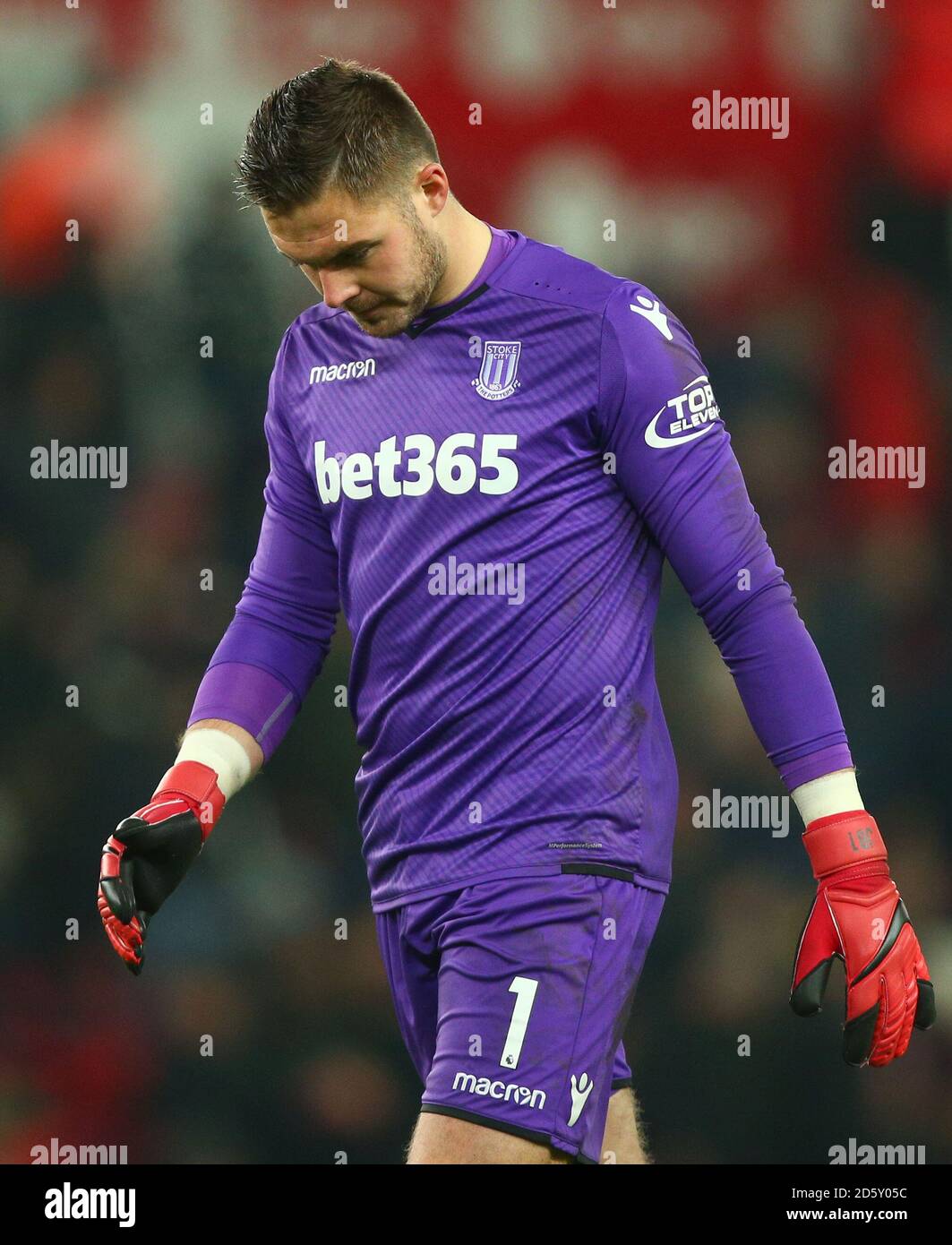 Stoke City goalkeeper Jack Butland Stock Photo - Alamy