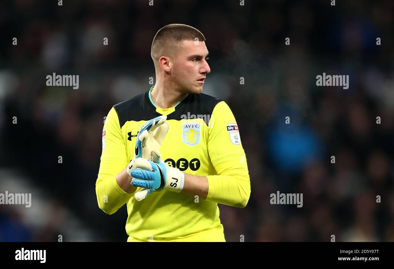 Aston Villa goalkeeper Sam Johnstone Stock Photo - Alamy