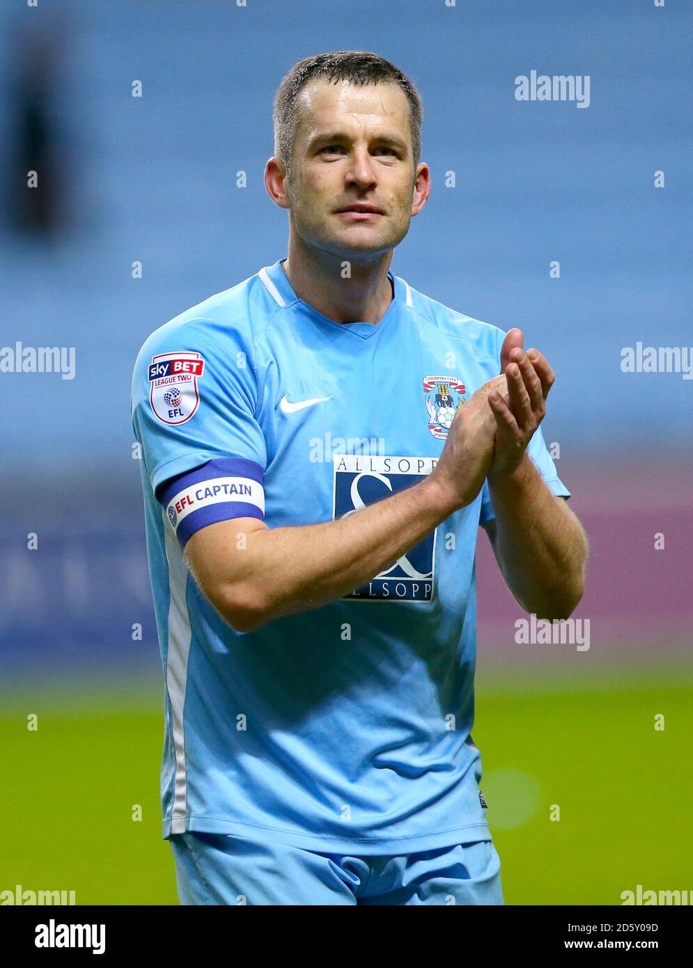 Coventry City's captain Michael Doyle after the final whistle Stock ...