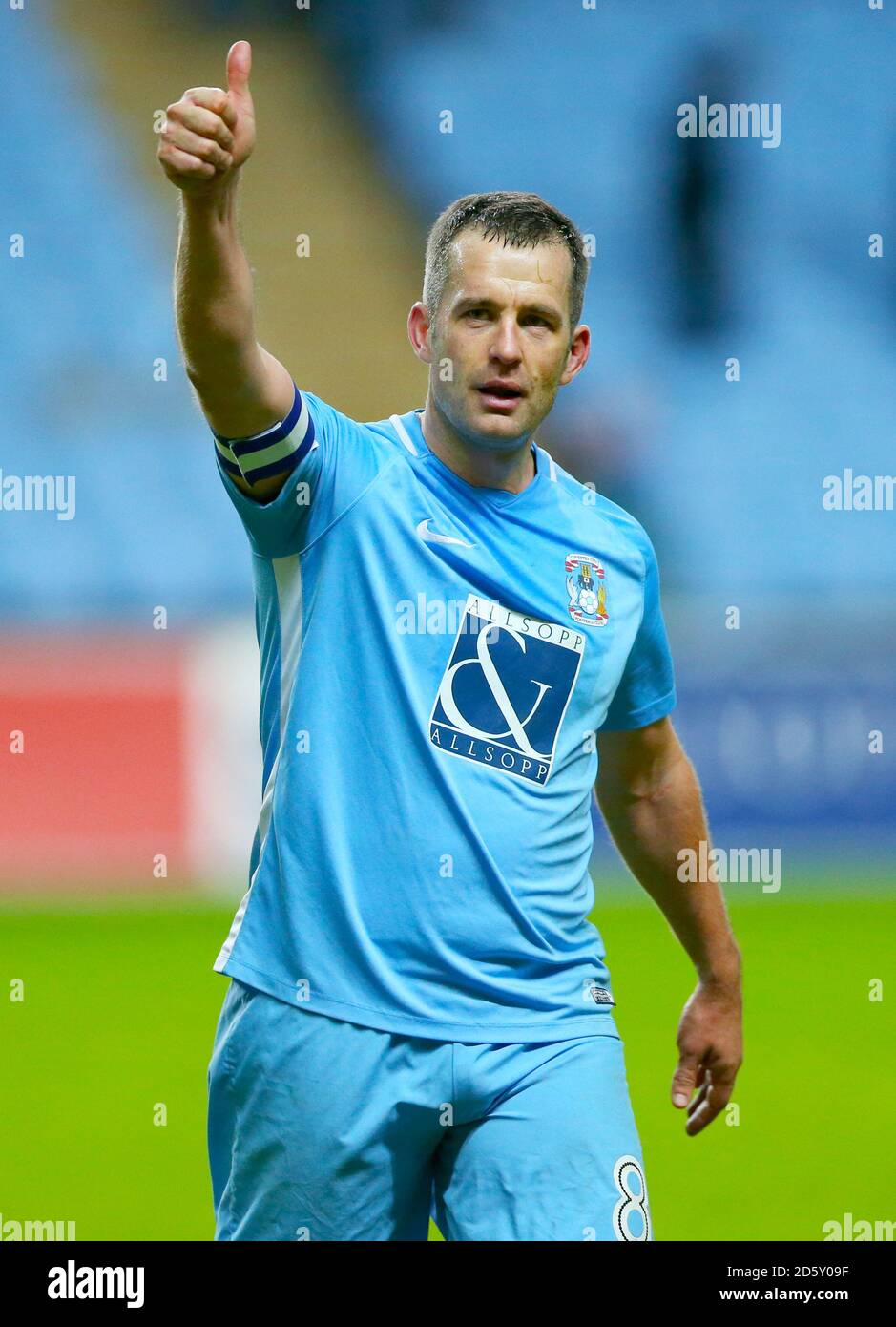 Coventry City's captain Michael Doyle after the final whistle Stock ...