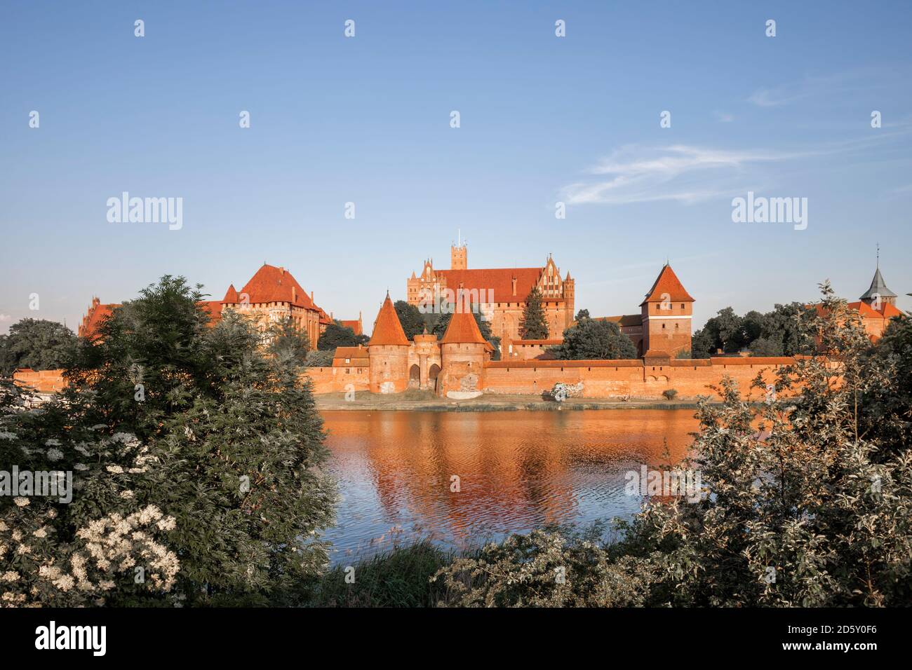 Poland, Malbork Castle at River Nogat Stock Photo - Alamy