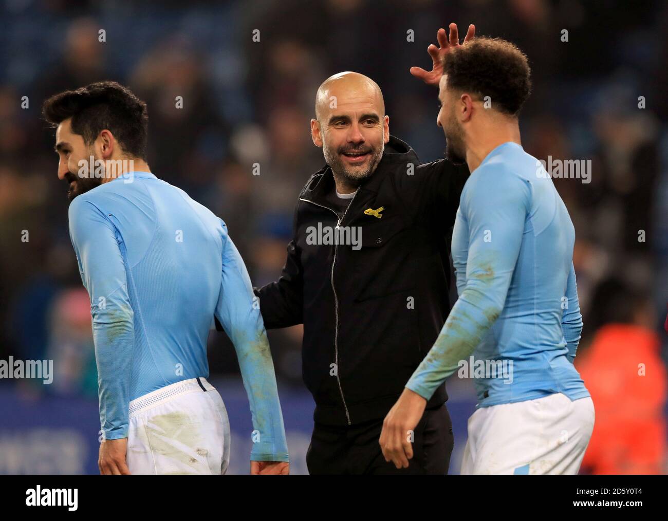 Manchester City manager Pep Guardiola celebrates winning the penalty ...