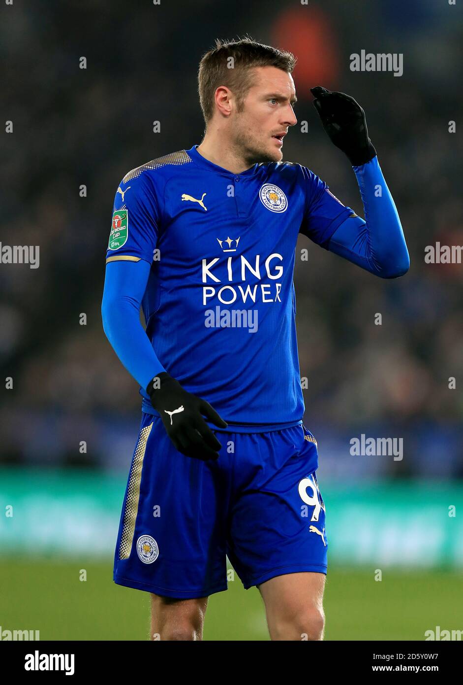 Leicester's Jamie Vardy Stock Photo - Alamy