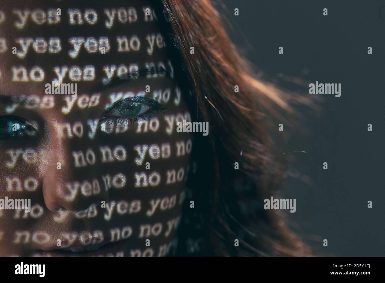 High contrast woman face hi-res stock photography and images - Alamy