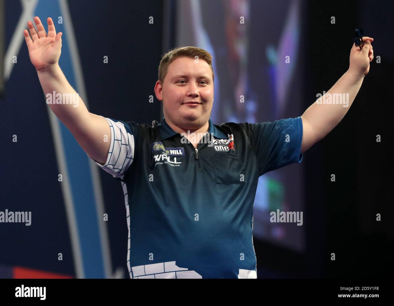 Martin Schindler during the match during day seven of the William Hill ...