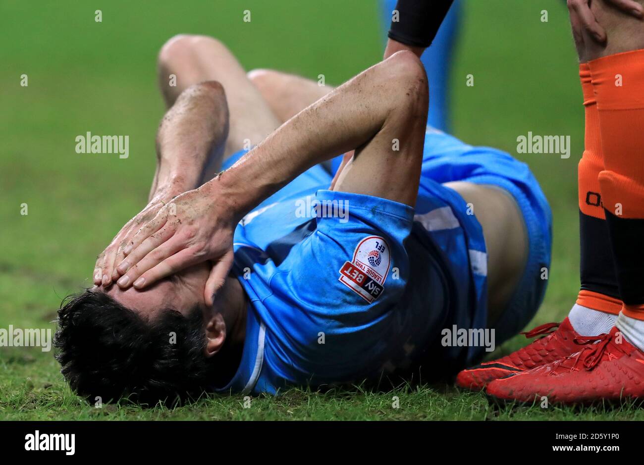 Coventry City's Peter Vincenti reacts to an injury Stock Photo - Alamy