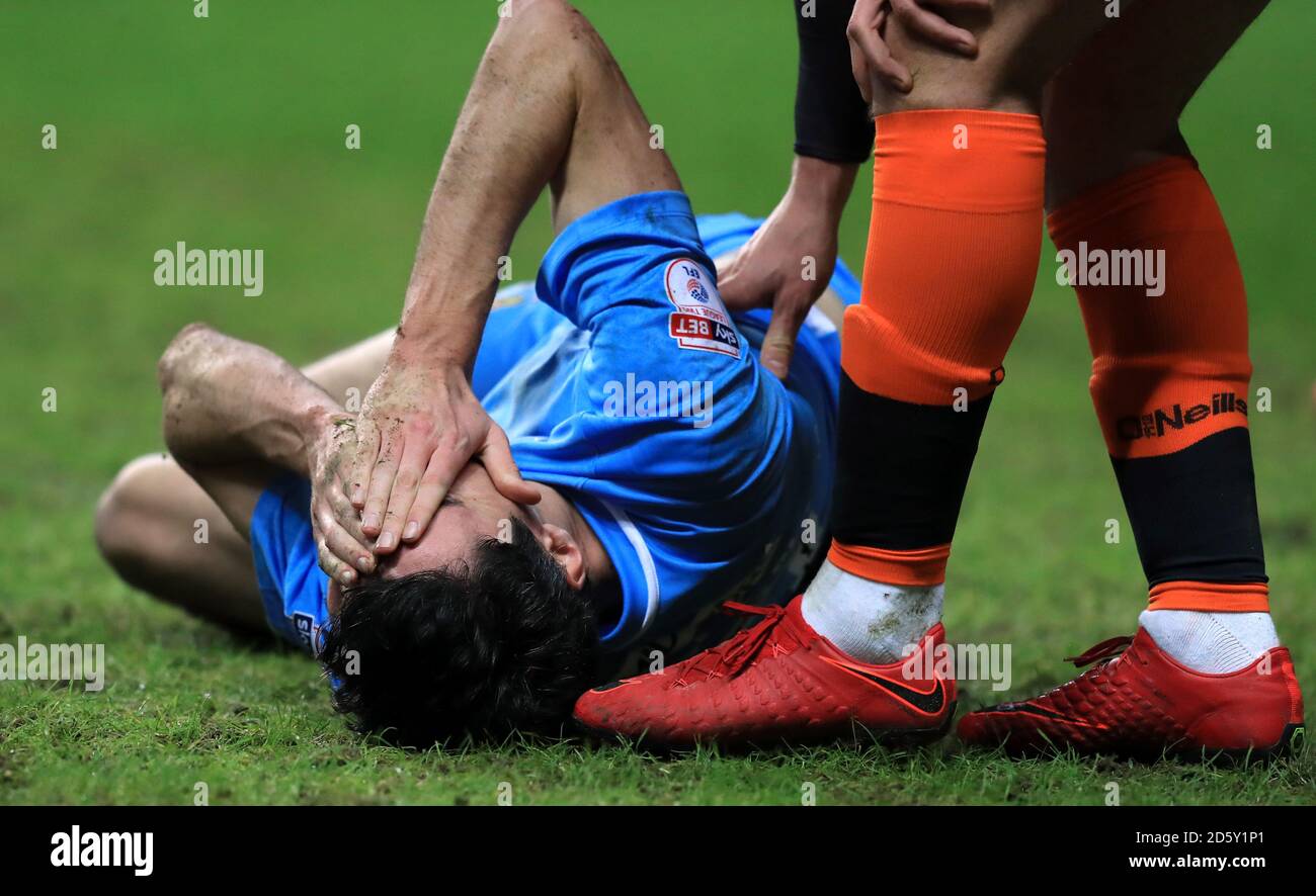 Coventry City's Peter Vincenti reacts to an injury Stock Photo - Alamy
