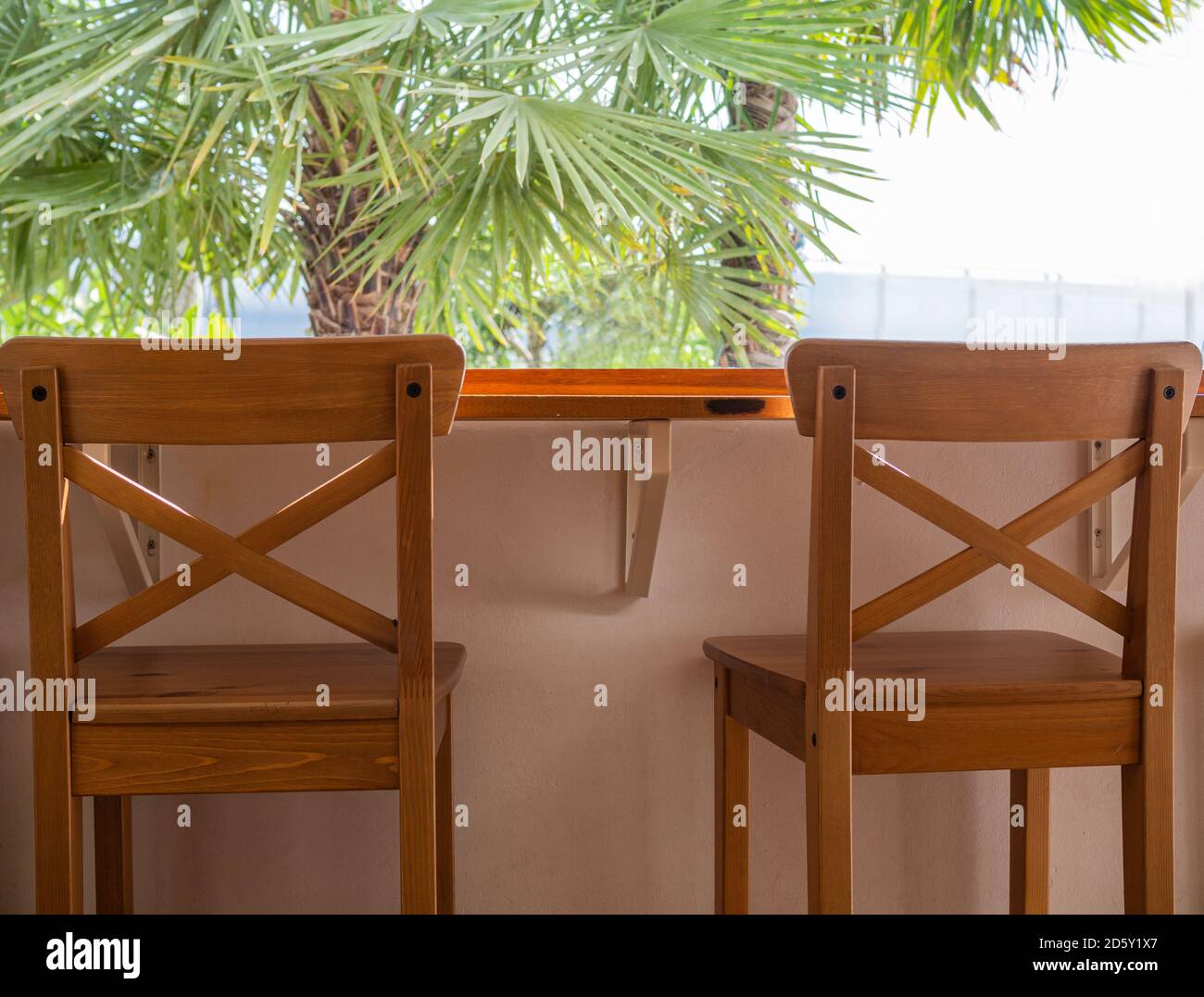 Window seat in the cafe view Stock Photo - Alamy