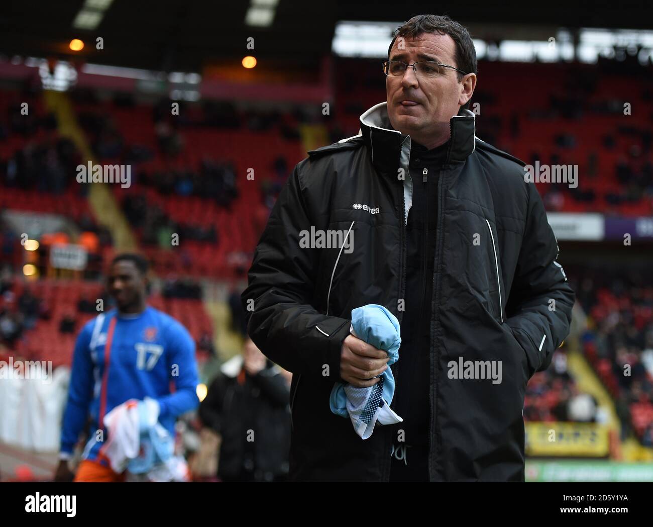 Blackpool manager Gary Bowyer Stock Photo - Alamy