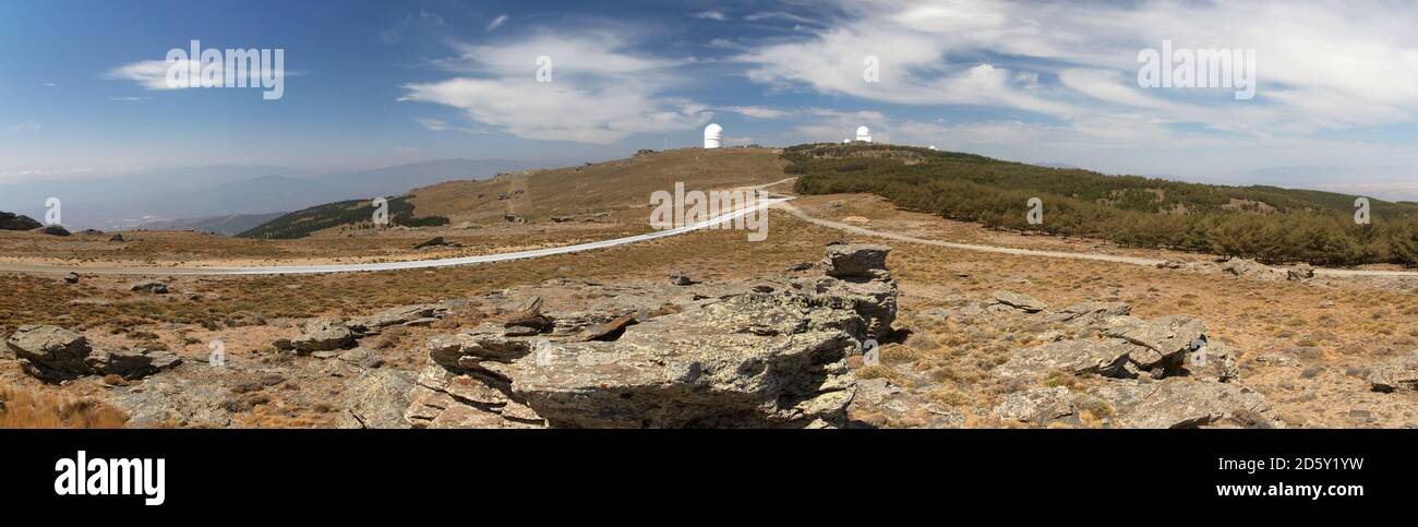 Spain, Andalusia, Calar Alto, Calar Alto Observatory, Panorama Stock ...