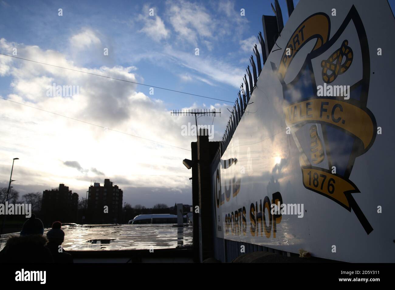 Vale Park before Port Vale's and Coventry City's match at Vale Park ...