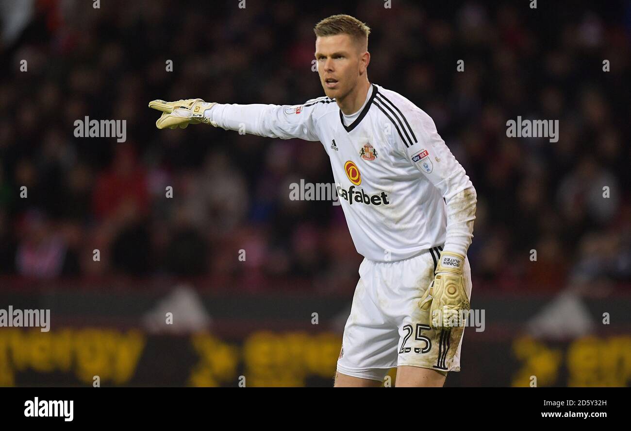 Sunderland goalkeeper Robbin Ruiter Stock Photo - Alamy