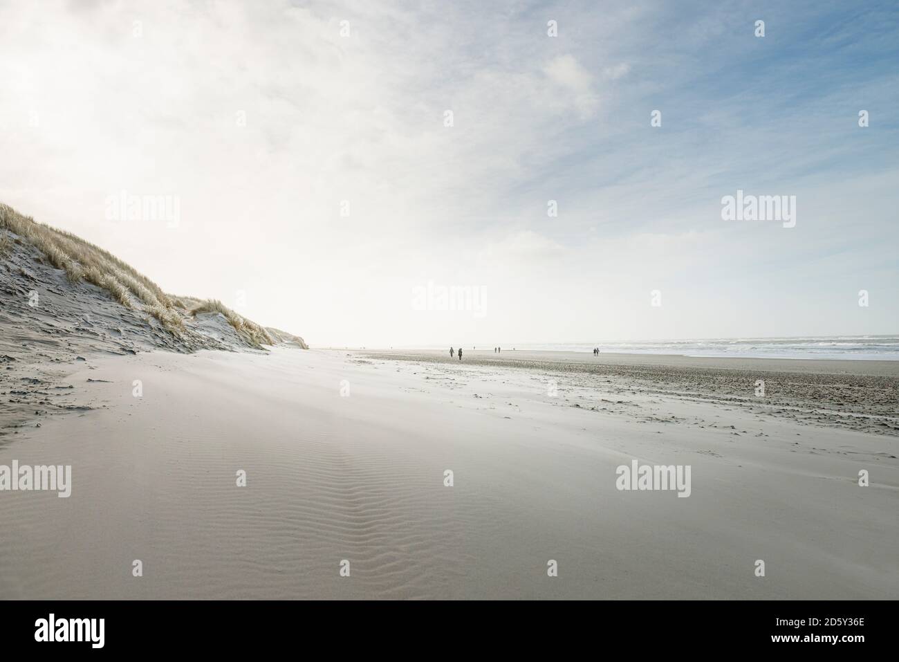 Denmark, Henne Strand, People walking at the beach Stock Photo - Alamy
