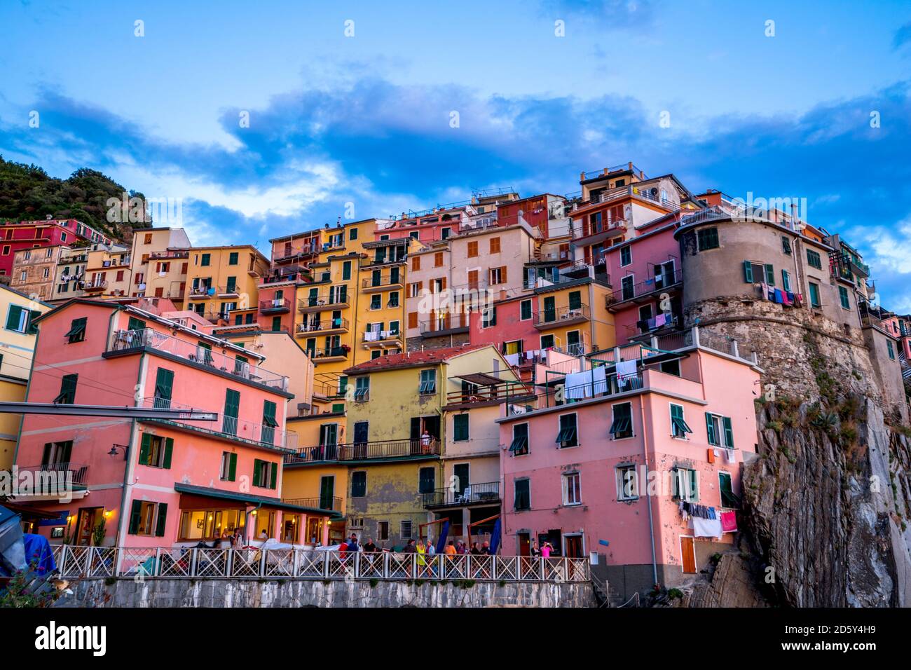 Manarola evening light hi-res stock photography and images - Alamy
