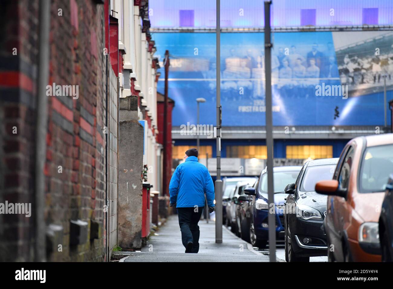 General view of Goodison Park from side streets Stock Photo - Alamy