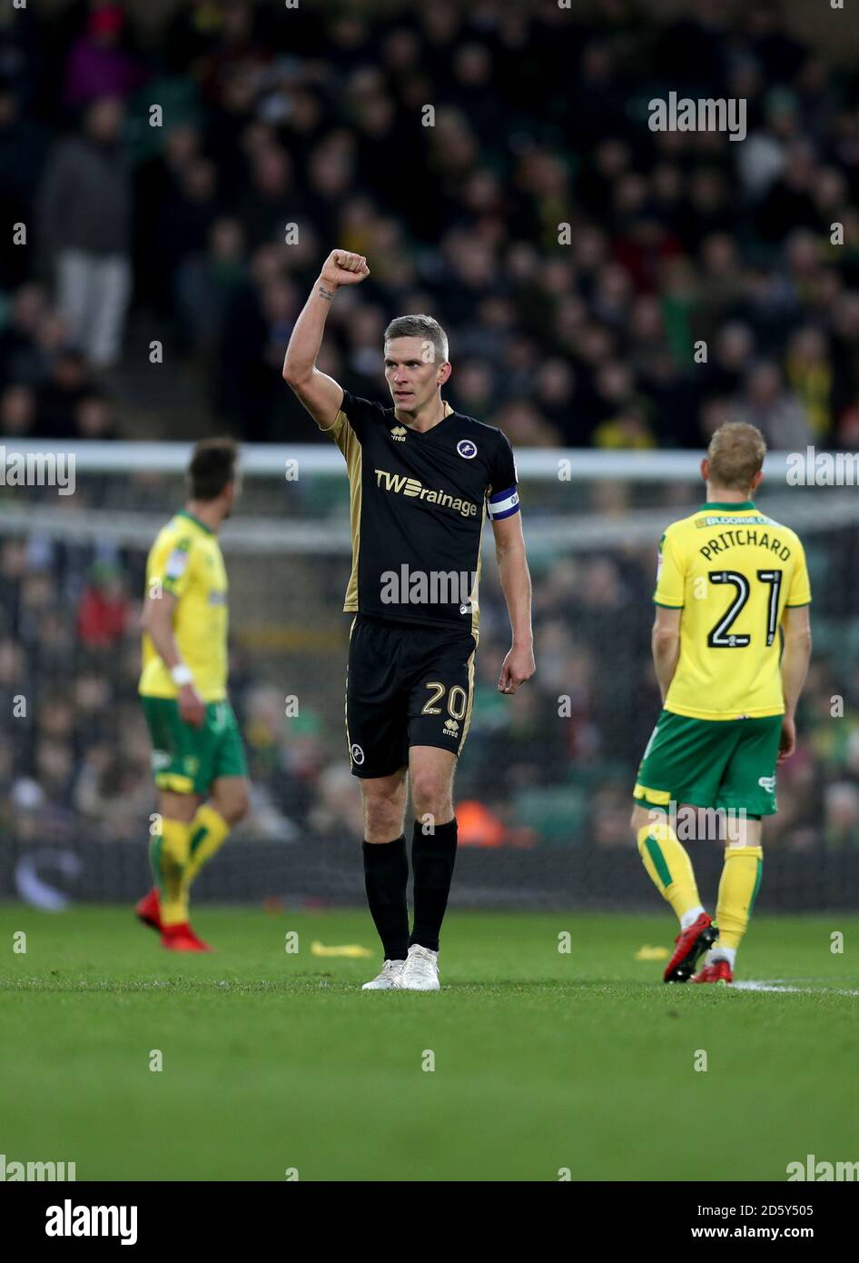 Millwall's Steve Morrison celebrates his goal during the Sky Bet ...