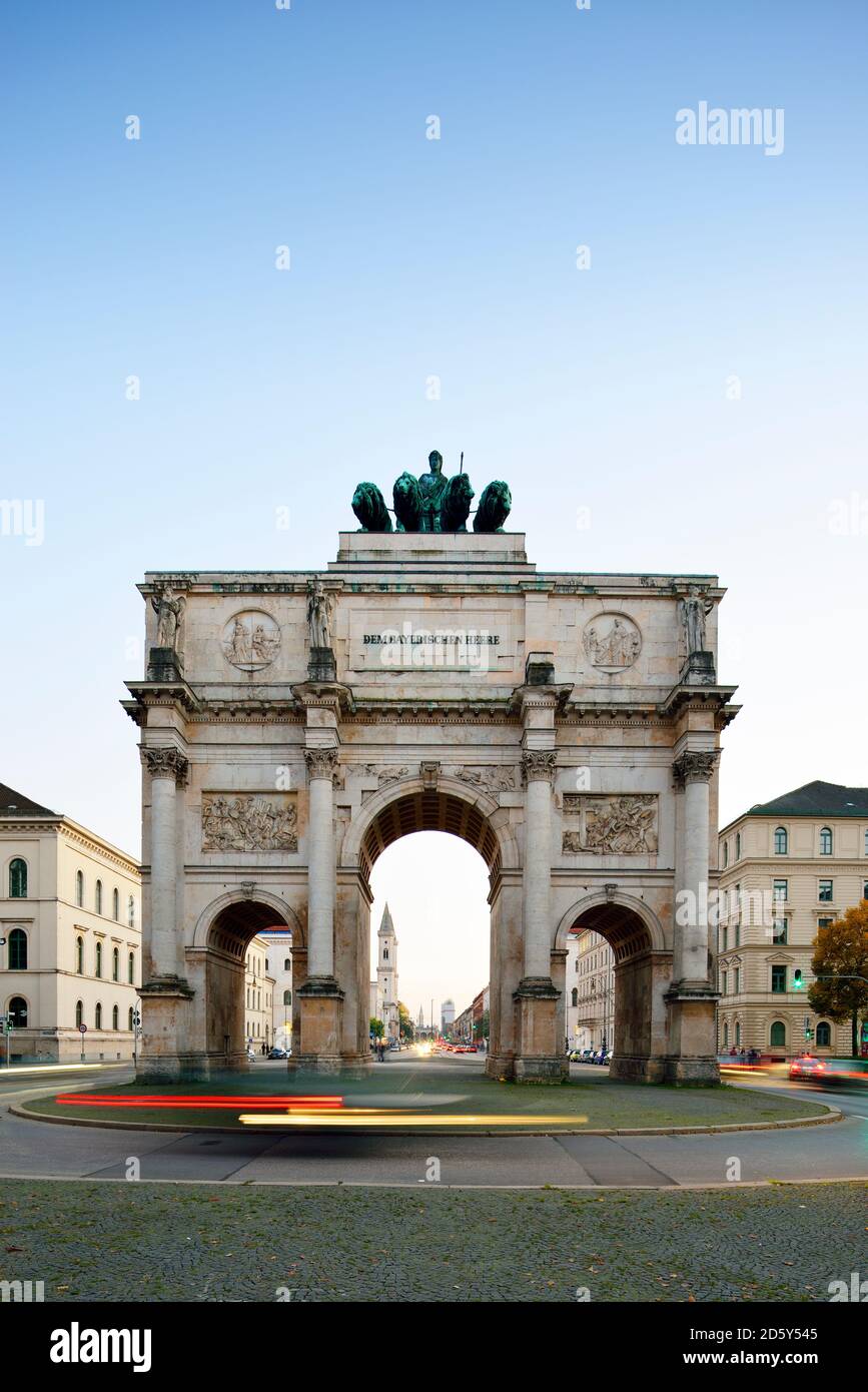 Leopoldstrasse street munich germany hi-res stock photography and ...